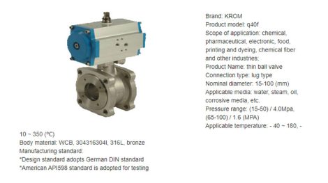 Van Bi Mặt Bích Điều Khiển Khí Nén | Hiệu Baoding Trung Quốc