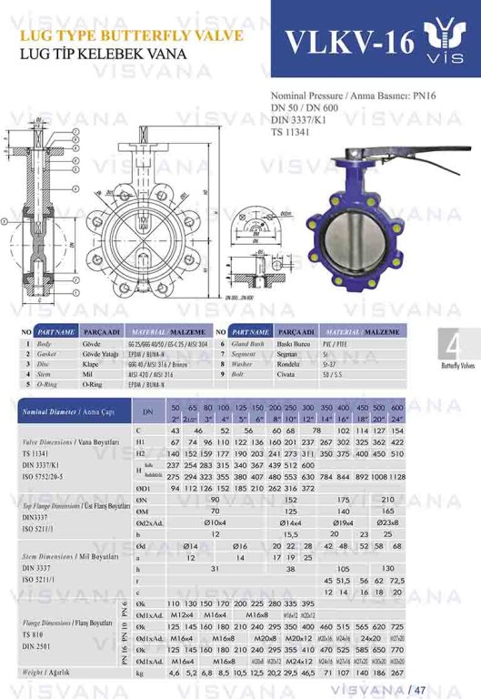Van Bướm Tay Gạt Model VLKV | Hiệu Visvana Thổ Nhĩ Kỳ